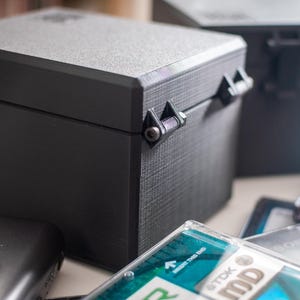 Minidisc Case With Latching Lid | Holds 10 Discs | Storage/holder/box ...