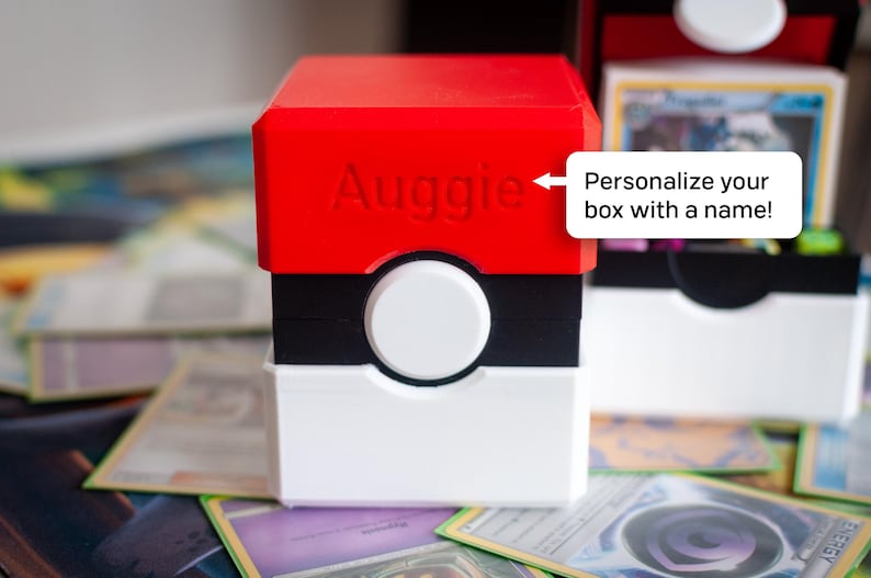Custom Pokémon Card Deck Box – 60 Sleeved Cards, TCG Storage - Etsy