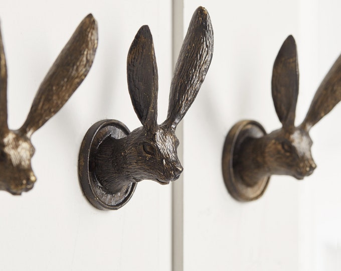 Gold Hare Hook Rabbit Wall Hook - Etsy UK