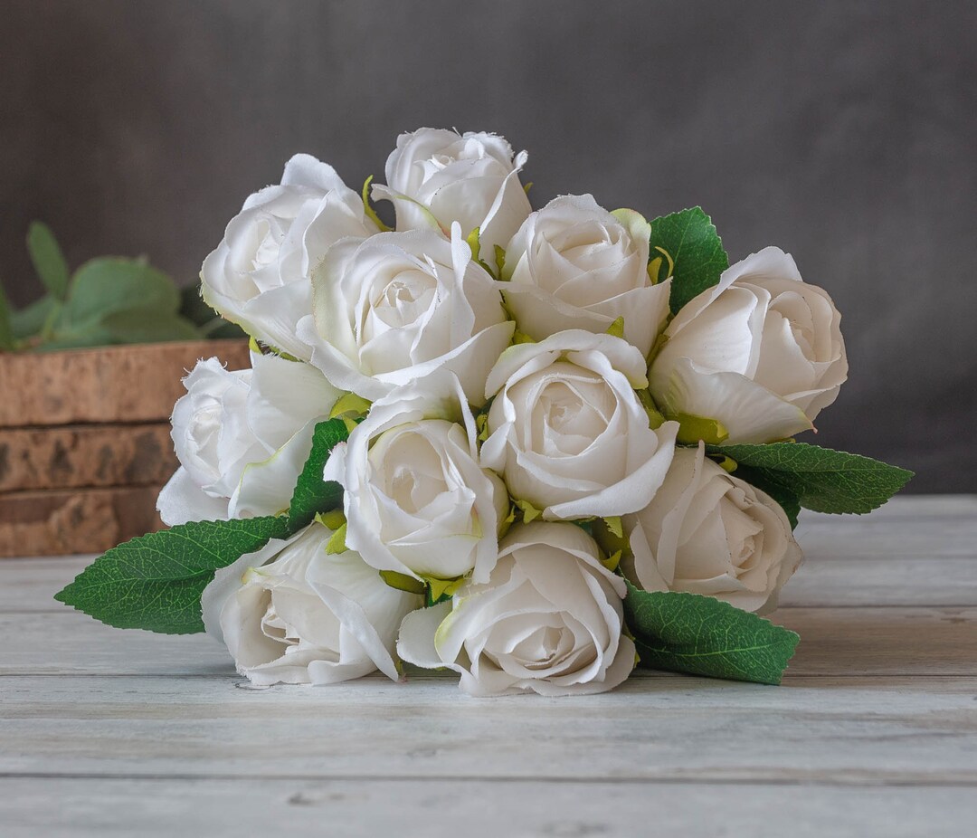 11 X Ivory Silk Roses Vintage Rose Artificial Flowers Rose - Etsy
