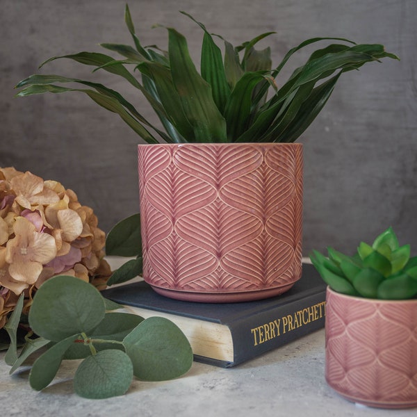 Pink Plant Pot - Etsy UK