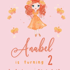 Emma Memma Invitation, Digital Invite, Evite, Girl Party - Etsy Australia