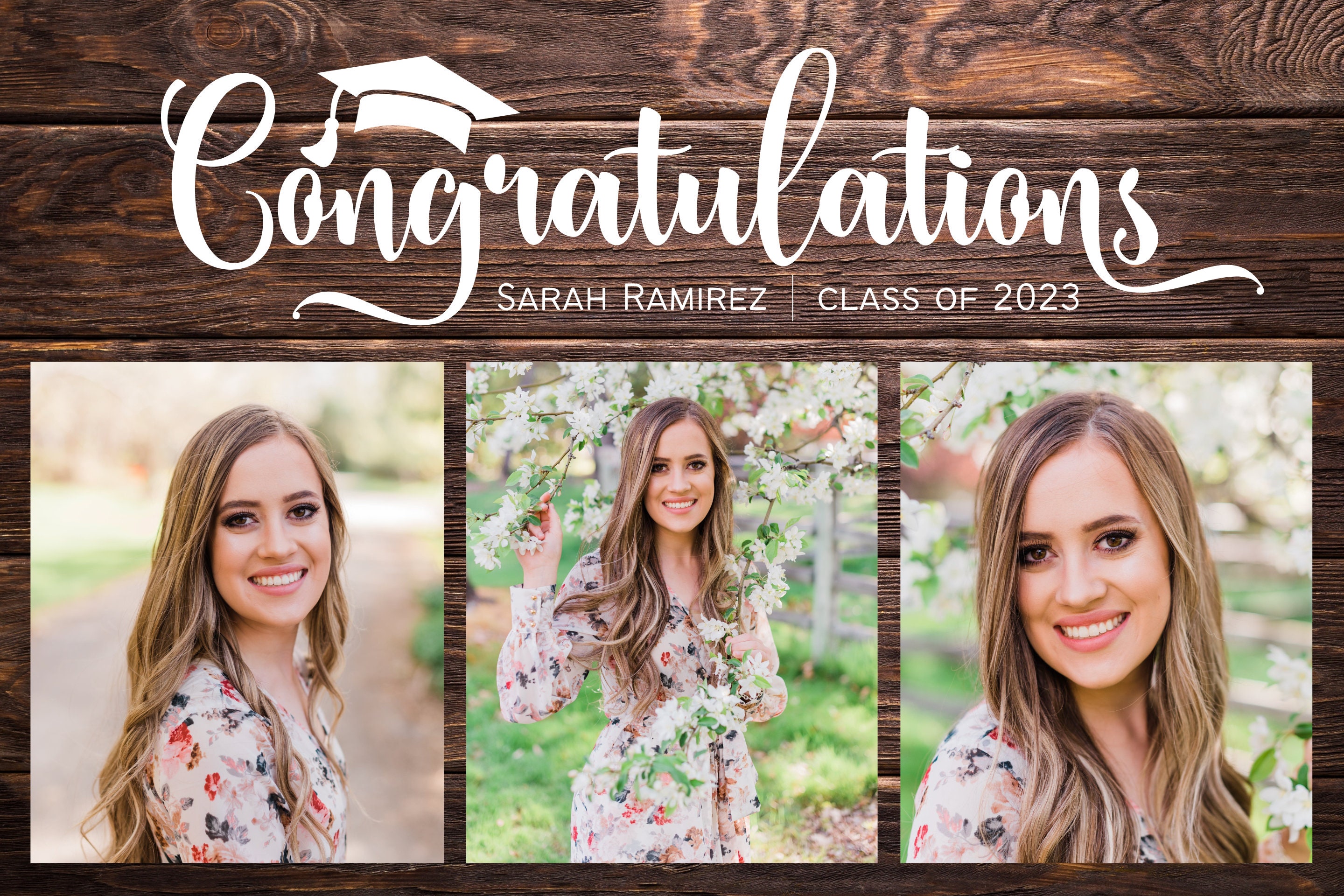 Editable Graduation Poster Board Template, Graduation Sign, Class of ...