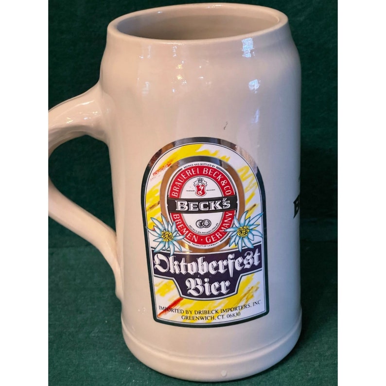 1993 Beck's OCTOBERFEST 1 Liter Beer Stein W/GERMAN LOGO - Etsy