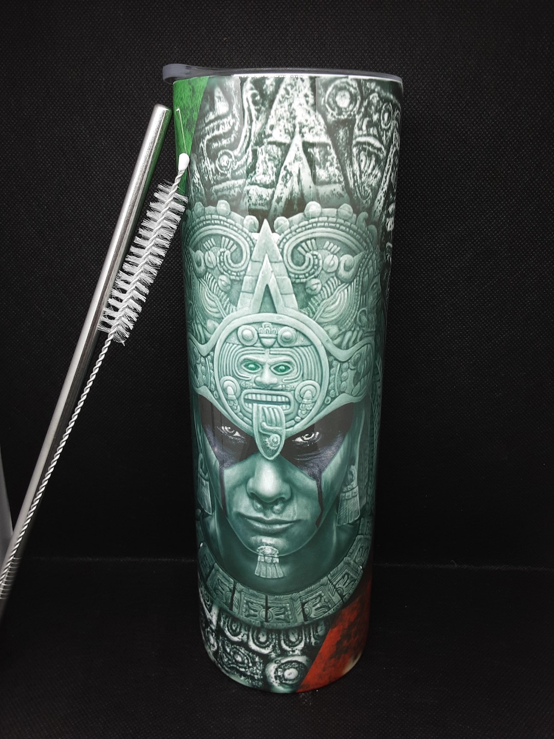 Aztec Warrior Tumbler Mexican Tumbler Aztec Mexican Sublimation Tumbler ...