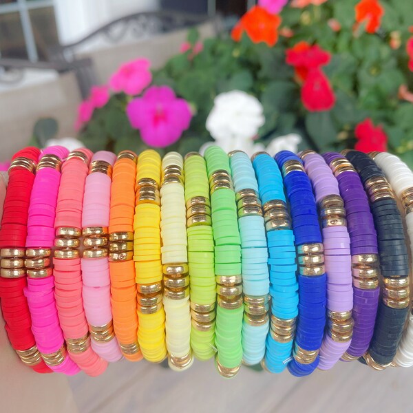 Heishi Bracelet - Etsy