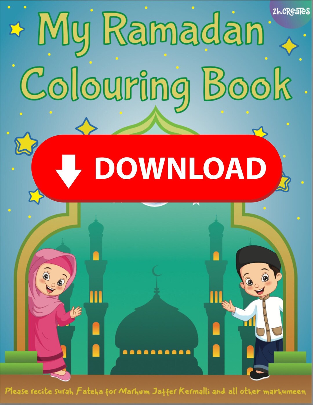 Ramadan Colouring Book | Ramadhan Coloring Book | Digital Download - Etsy