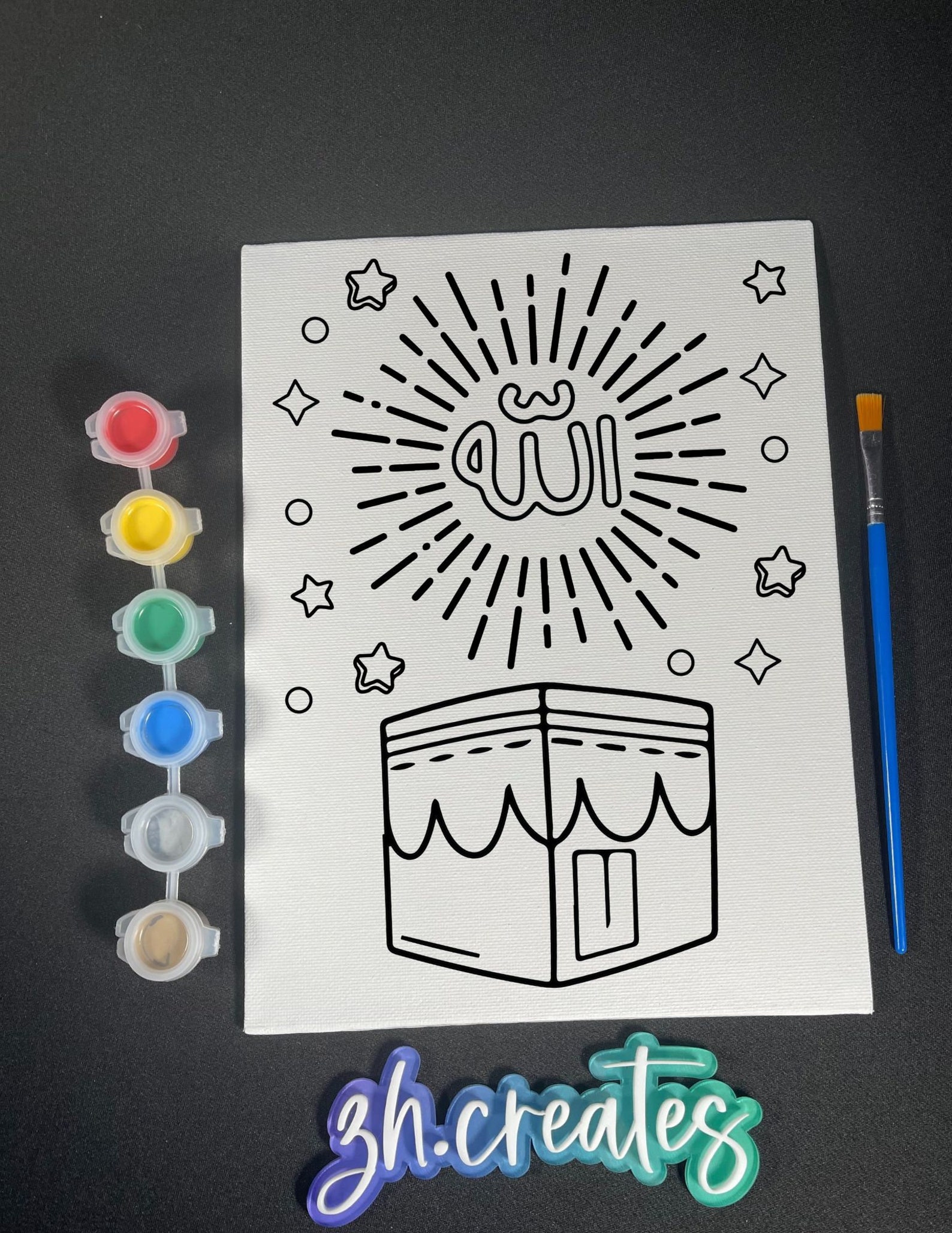 Ramadan Canvas Painting Kit | Ramadan Gifts | Muslim Kids Activities ...