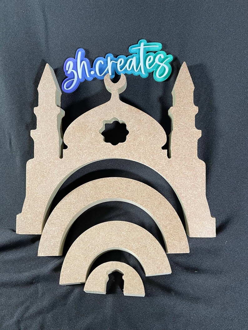 Masjid Wooden Stacking Toy 4 Pcs Toys for Babies Kids - Etsy