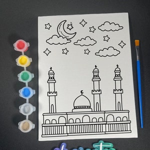 Ramadan Canvas Painting Kit | Ramadan Gifts | Muslim Kids Activities ...