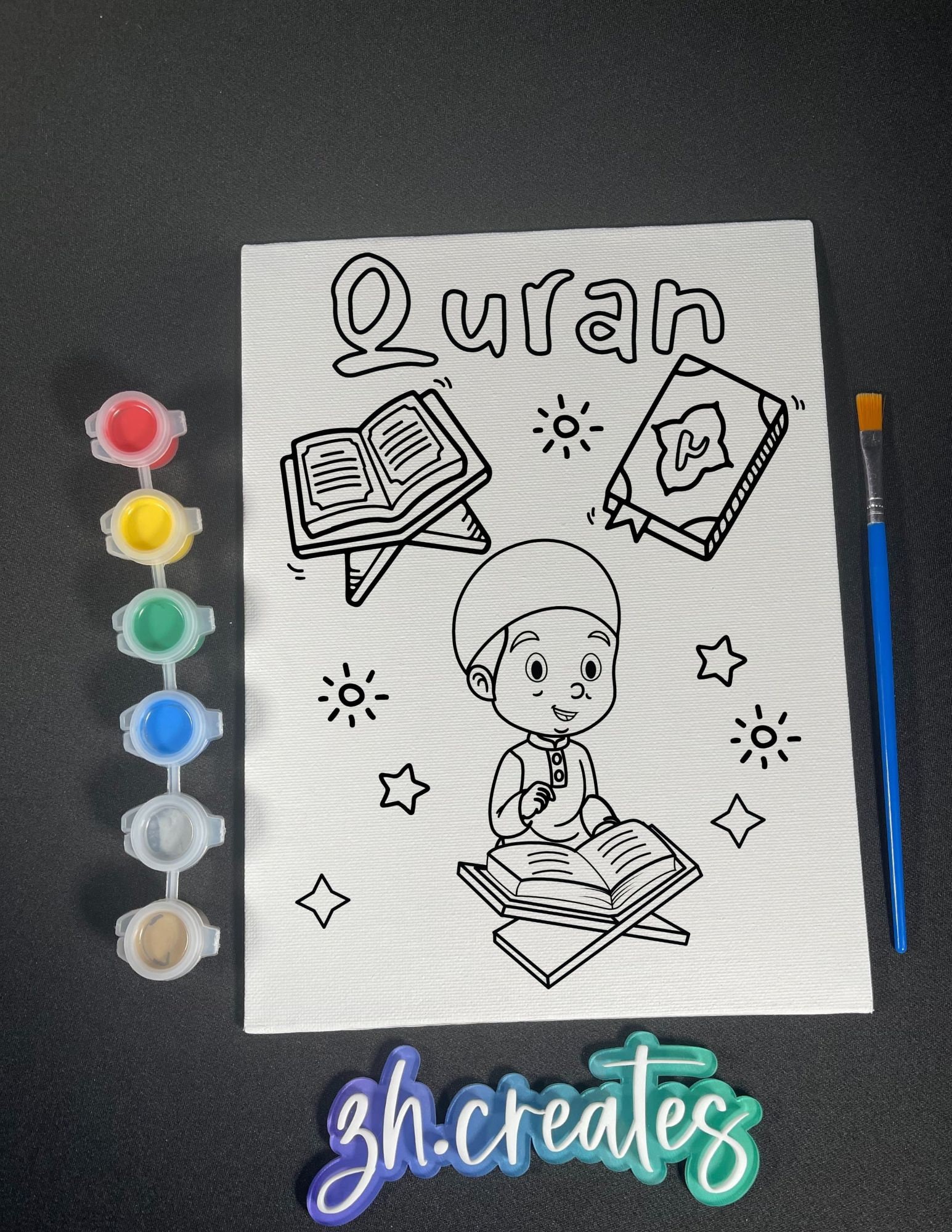 Ramadan Canvas Painting Kit | Ramadan Gifts | Muslim Kids Activities ...
