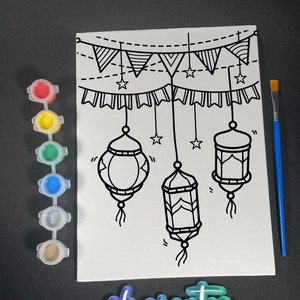 Ramadan Canvas Painting Kit | Ramadan Gifts | Muslim Kids Activities ...