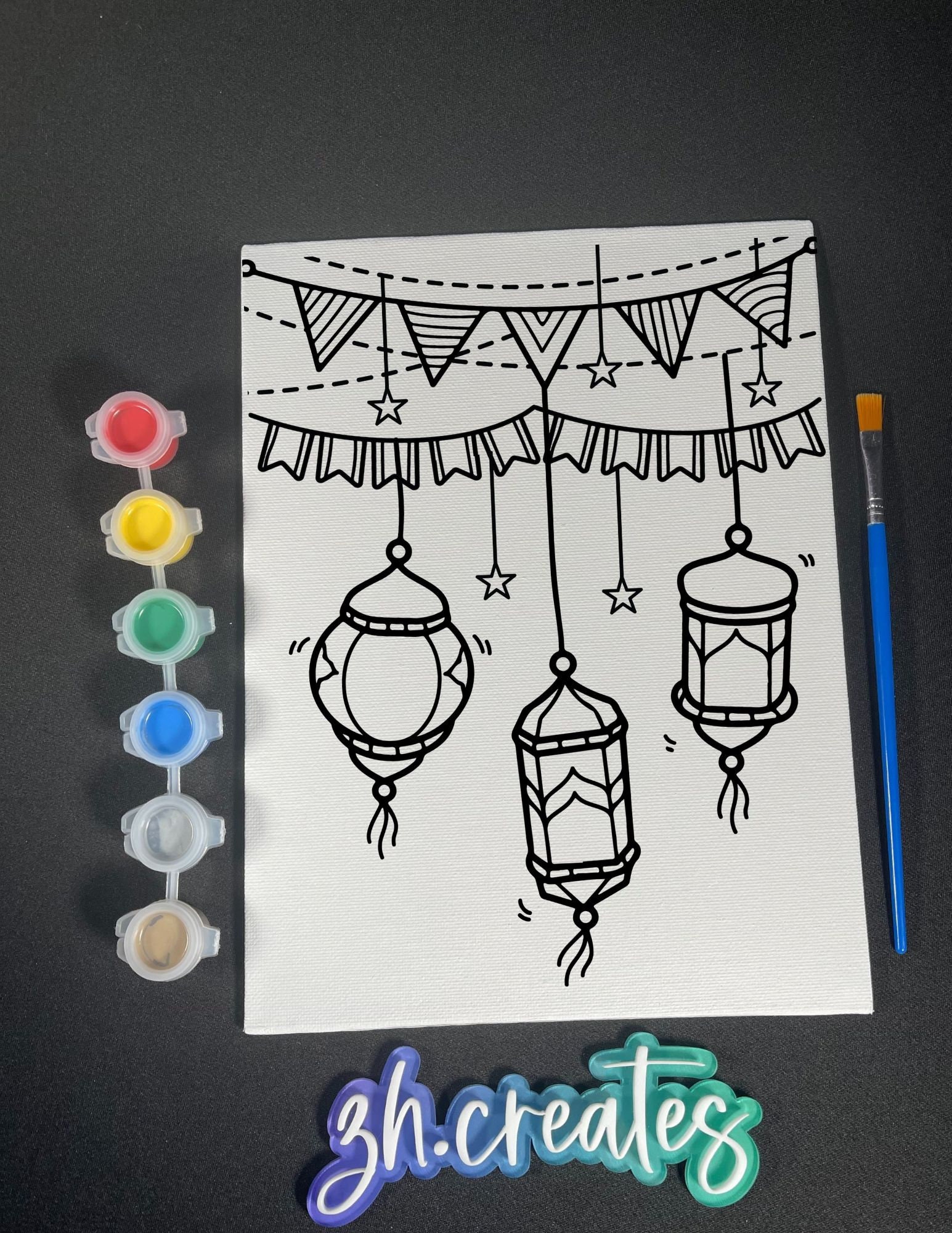 Ramadan Canvas Painting Kit | Ramadan Gifts | Muslim Kids Activities ...