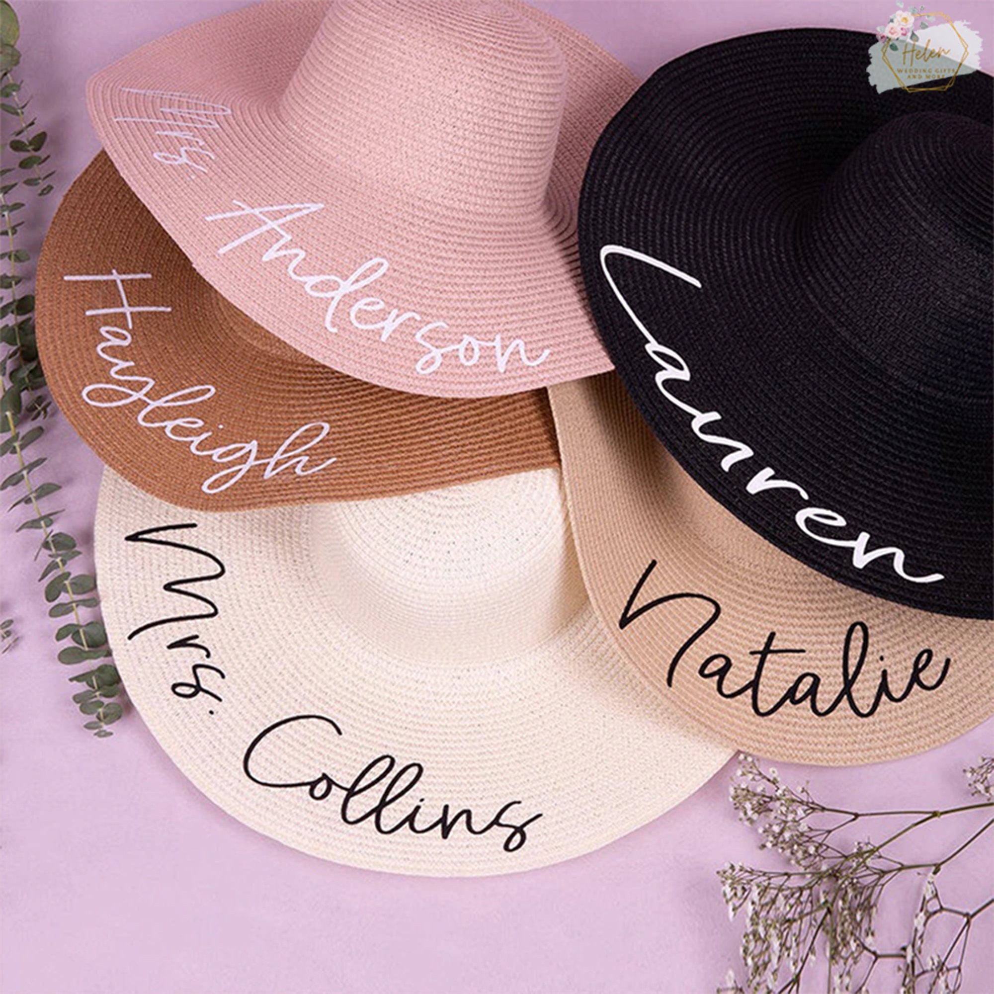 Personalized Beach Hat Bachelorette Custom Beach Hat For | Etsy