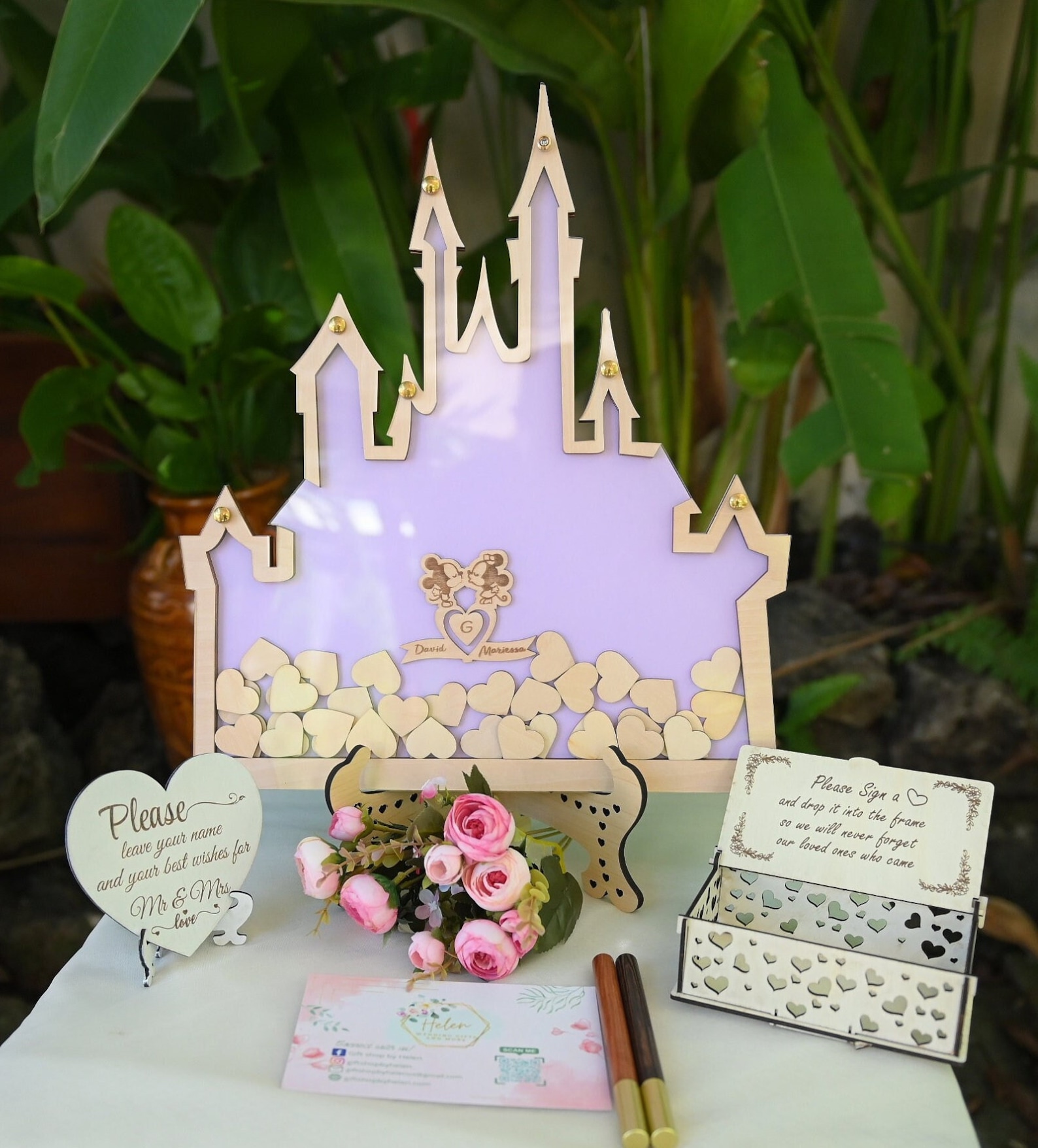 Wonderland Castle Guest Book Drop Box Personalized Castle - Etsy