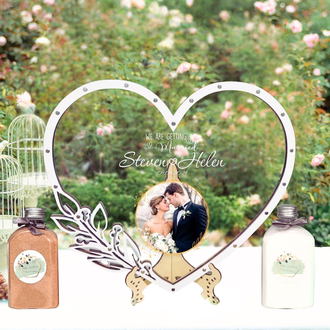 Custom Wedding Sand Ceremony Set Personalized Unity Sand Frame Kit for ...