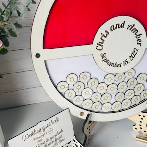 Black Ball Guest Book Alternative, Ball Wedding Guest Book Idea, Ball ...