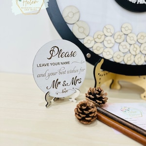 Black Ball Guest Book Alternative, Ball Wedding Guest Book Idea, Ball ...