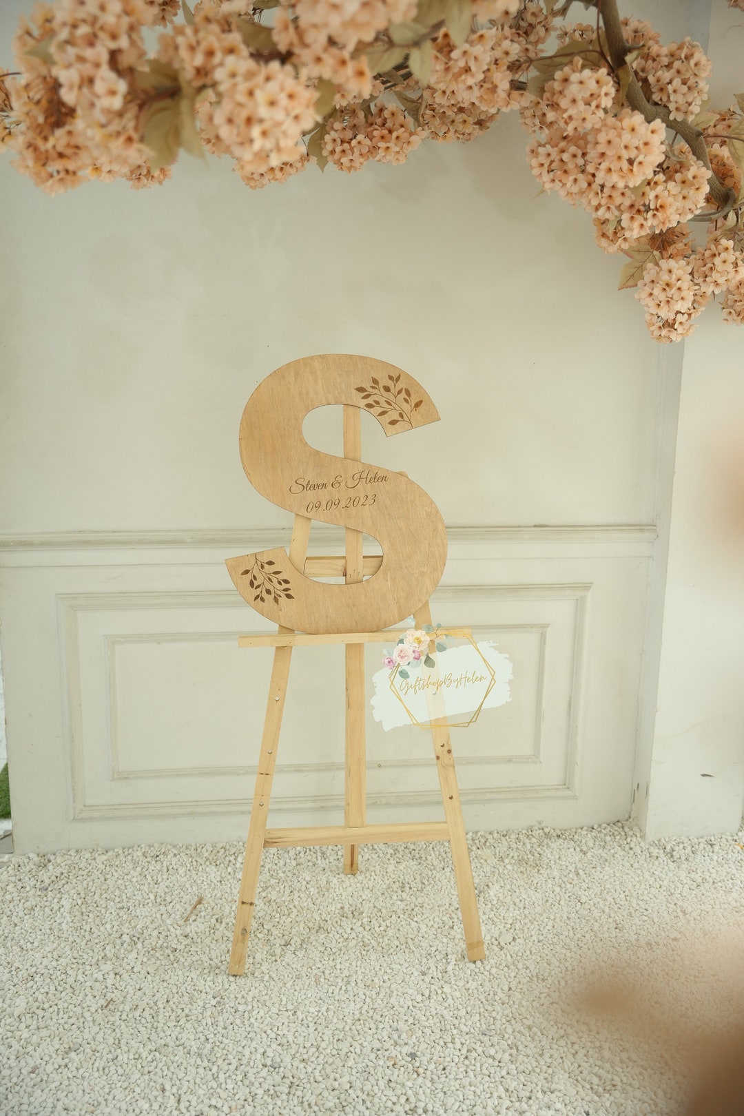 Wood Letter Welcome Sign Personalized Wedding Sign Modern Wedding Decor ...
