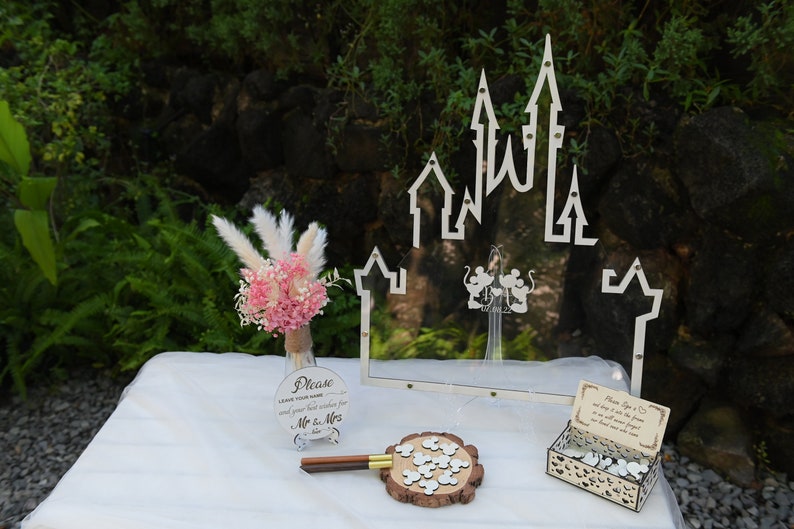 Wonderland Castle Guest Book Drop Box Personalized Castle - Etsy