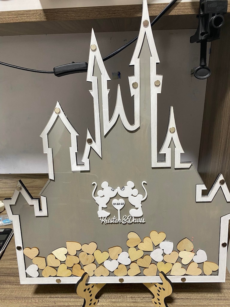 Wonderland Castle Guest Book Drop Box Personalized Castle - Etsy