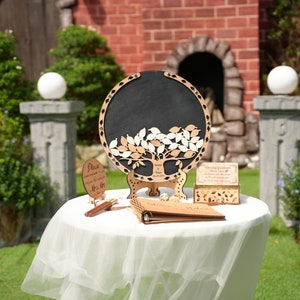 Tree Wedding Guest Book Alternative, Wedding Guest Book, Tree &leaves ...