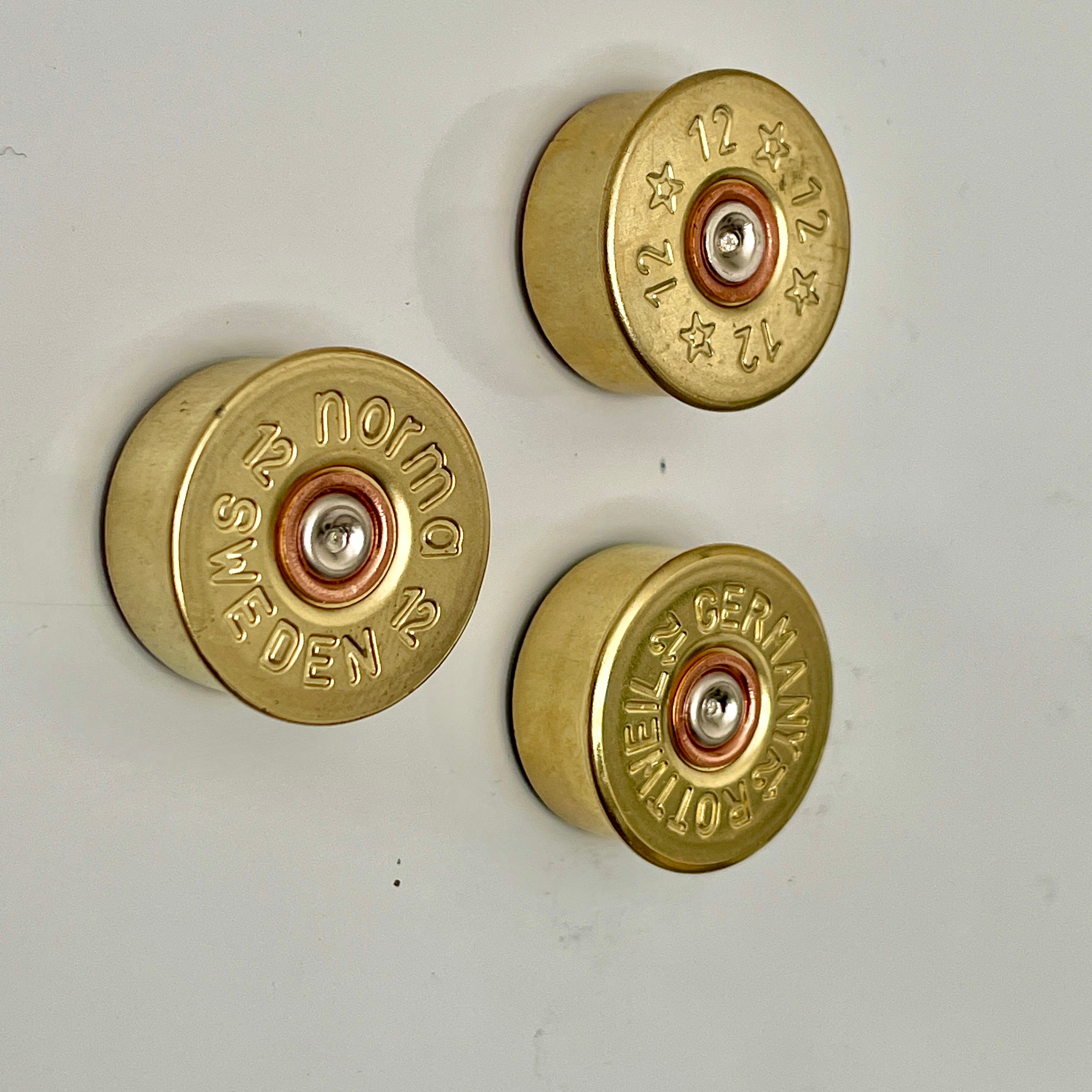 12 Gauge Shotgun Shell Magnets Refrigerator Magnets Strong 12 Newton ...