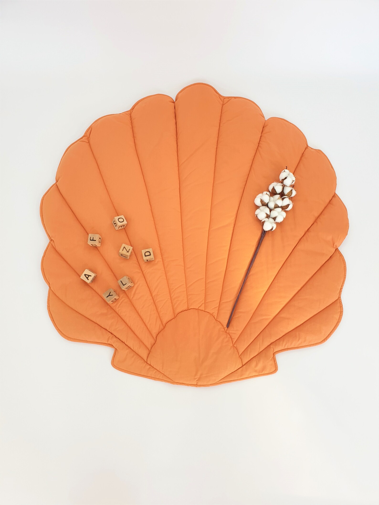 Orange Seashell Play Mat Decorative Floor Mat Baby Play Mat - Etsy