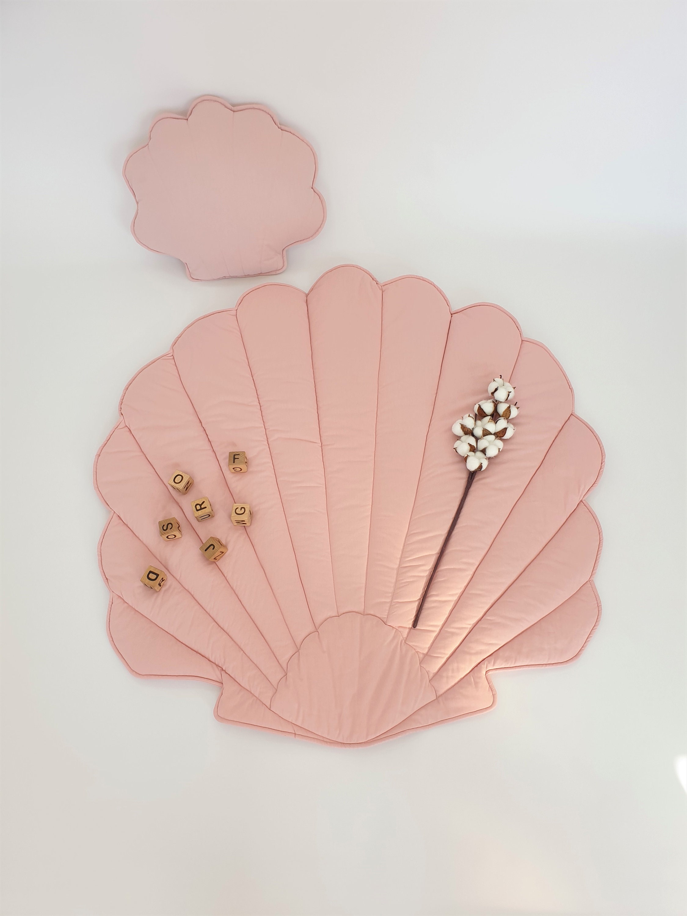 Seashell Play Mat Decorative Floor Mat Baby Play Mat - Etsy