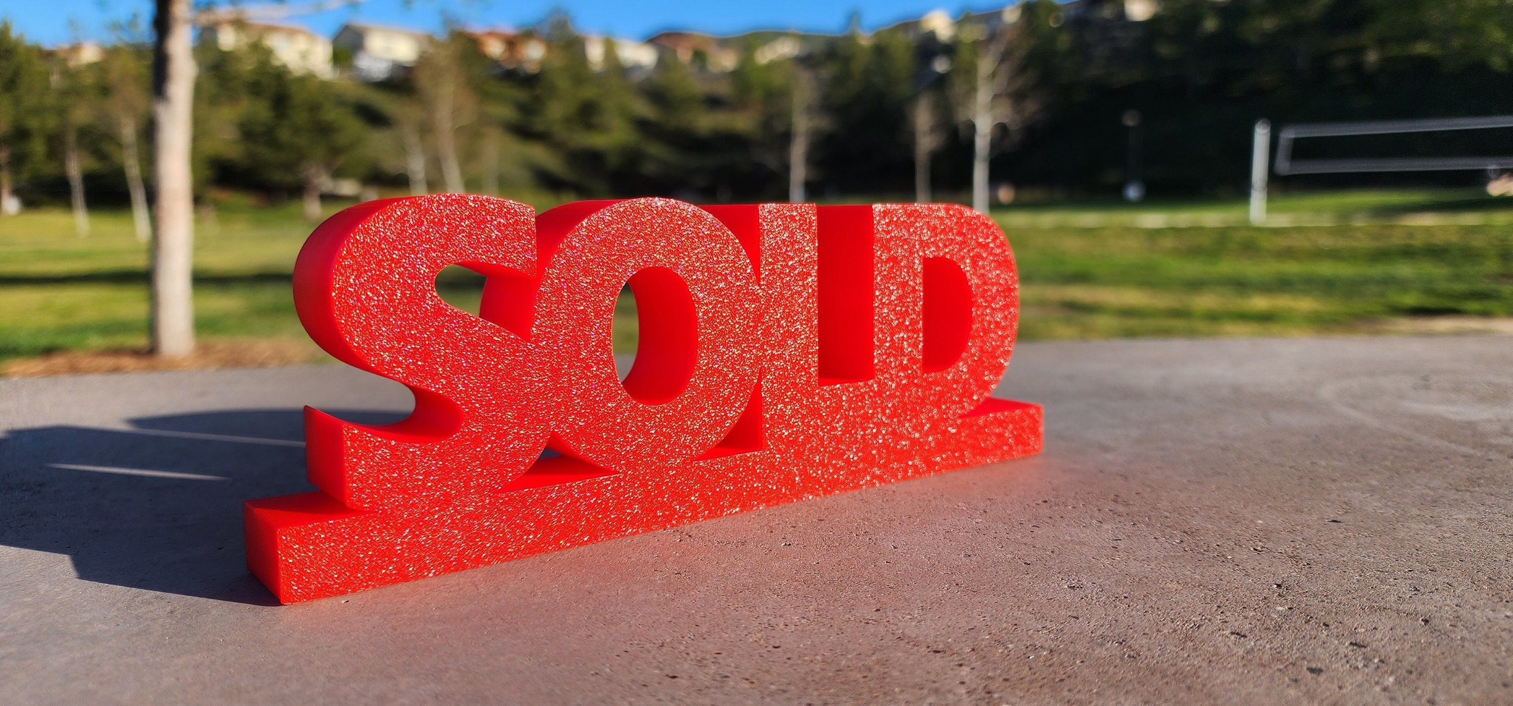 3D Sold Sign, Real Estate Sign, Realtor Sold Sign, Desk Decoration ...