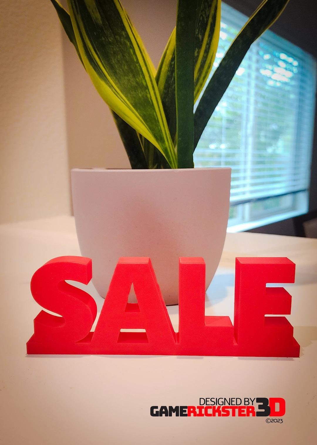 3D Sale Sign, Retail Sale Sign, Realtor Sale Sign, Desk Decoration ...