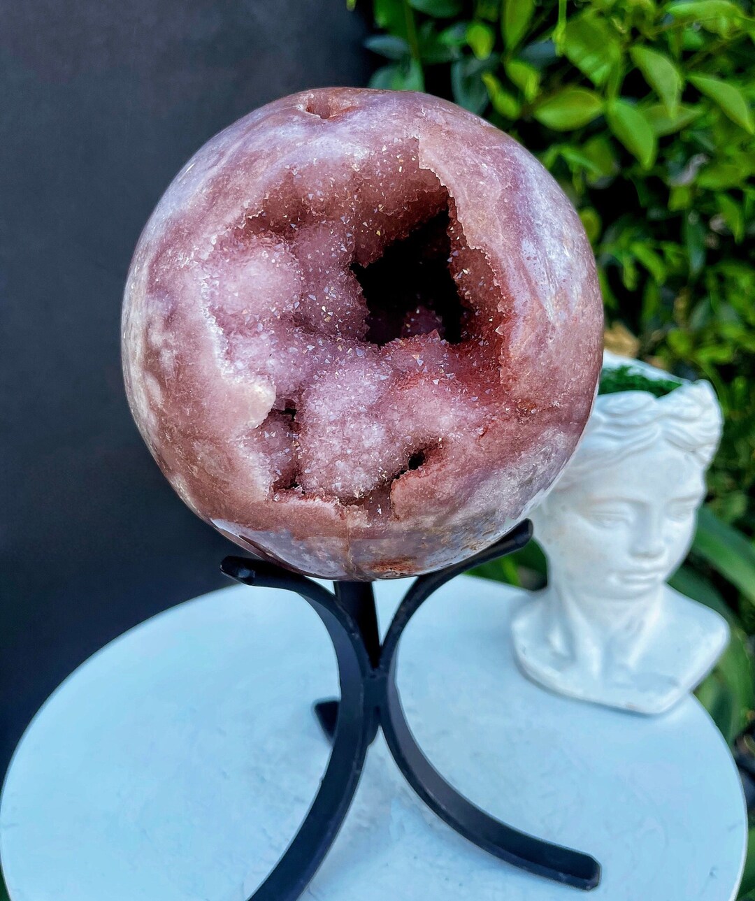5LB AAAA XL Pink Amethyst Agate Druzy Sphere Pink Amethyst Sphere ...