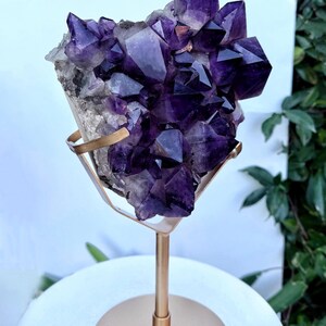 13in/9.9lb AAAA Statement XXL Big Teeth Deep Purple Amethyst Specimen ...
