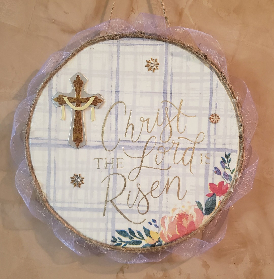 Religious / Easter Wall/door Decor / Hanging Decor / "christ the Lord ...