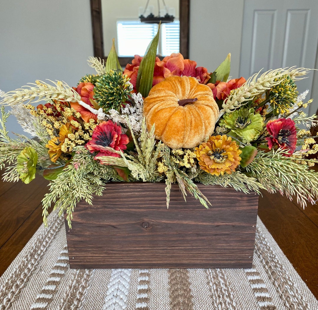 Rustic Fall Centerpiece Thanksgiving Table Centerpiece - Etsy