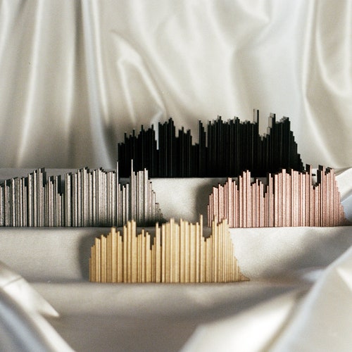 Custom Personalized Sound Wave Sculpture Sound Art 3D Printed | Etsy