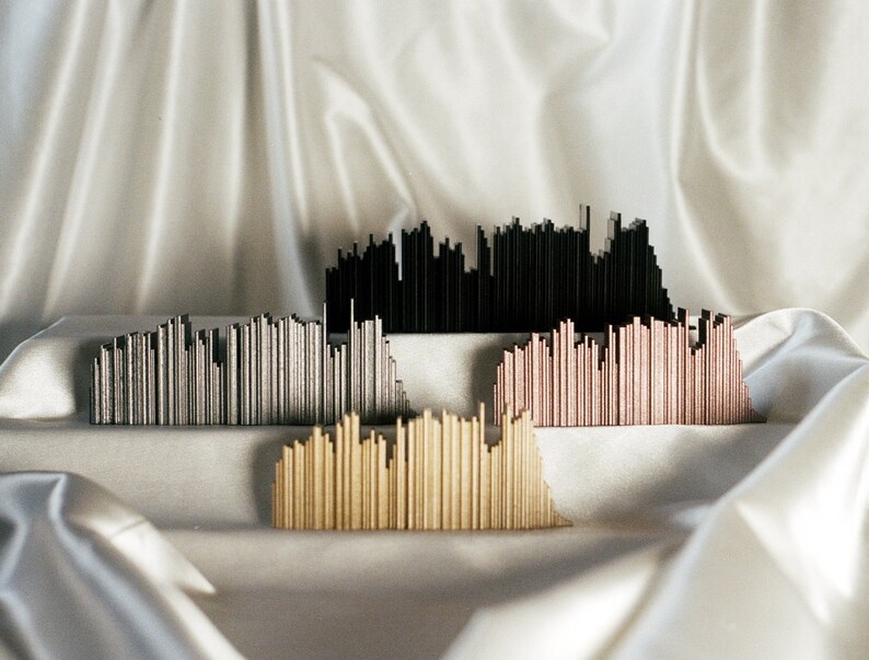 Custom Personalized Sound Wave Sculpture Sound Art 3D Printed - Etsy