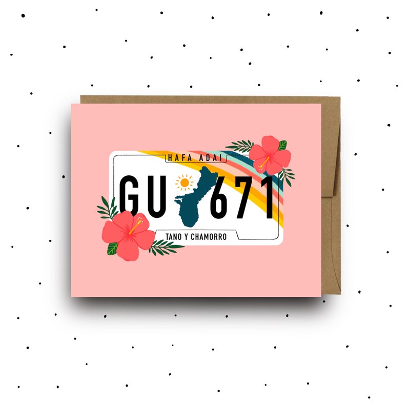Guam License Plate Cards, Chamorro Cards, Guam Greeting Cards, Ukulele ...