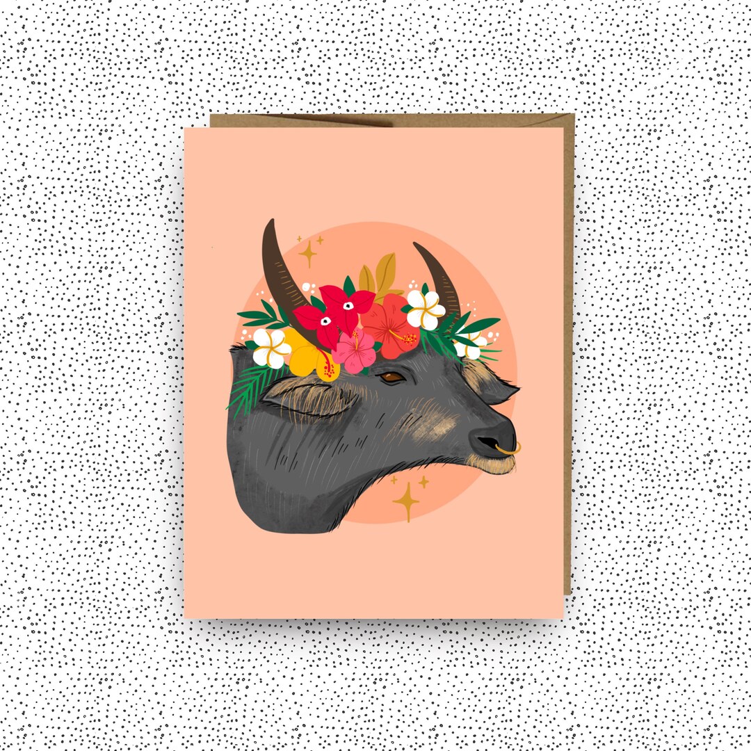 Guam Carabao Greeting Cards, Guam Note Cards, Guam Greeting Cards ...