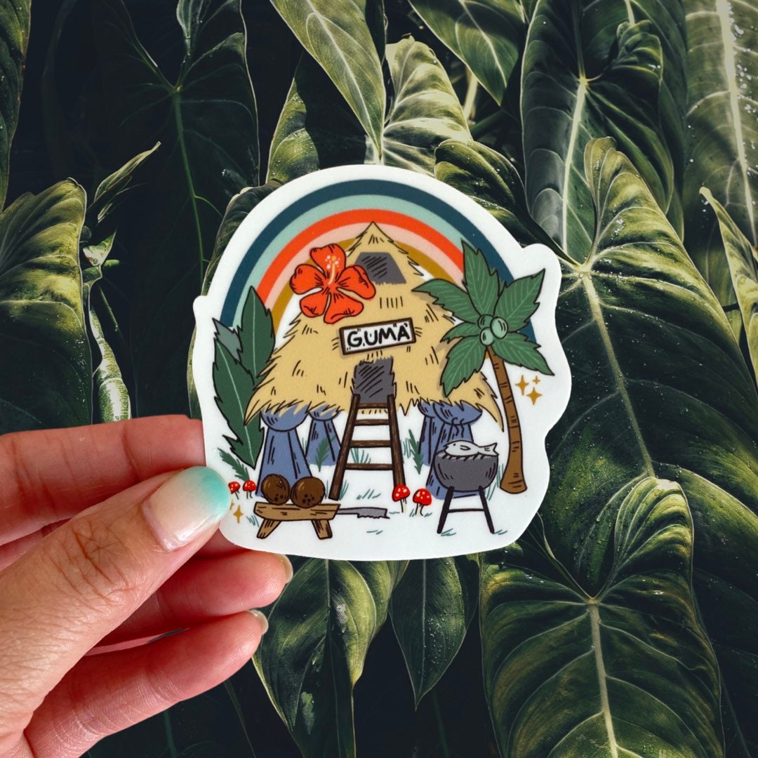 Guma Stickers Chamorro Hut Stickers | Etsy