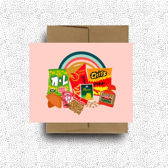Guam Snack Greeting Cards Guam Note Cards Guam Greeting | Etsy