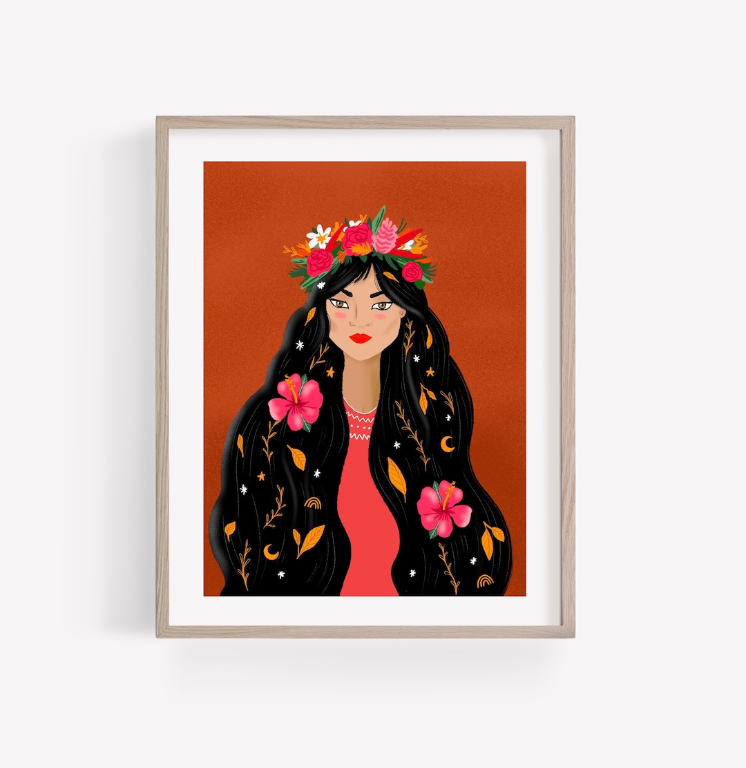 GUAM Art Print, Chamorrita Art Print, Tropical Guam Art Print, Guam ...