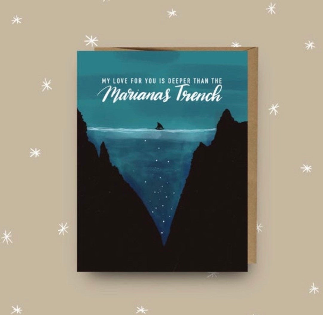 Marianas Trench Card, My Love for You is Deeper Than the Marianas ...