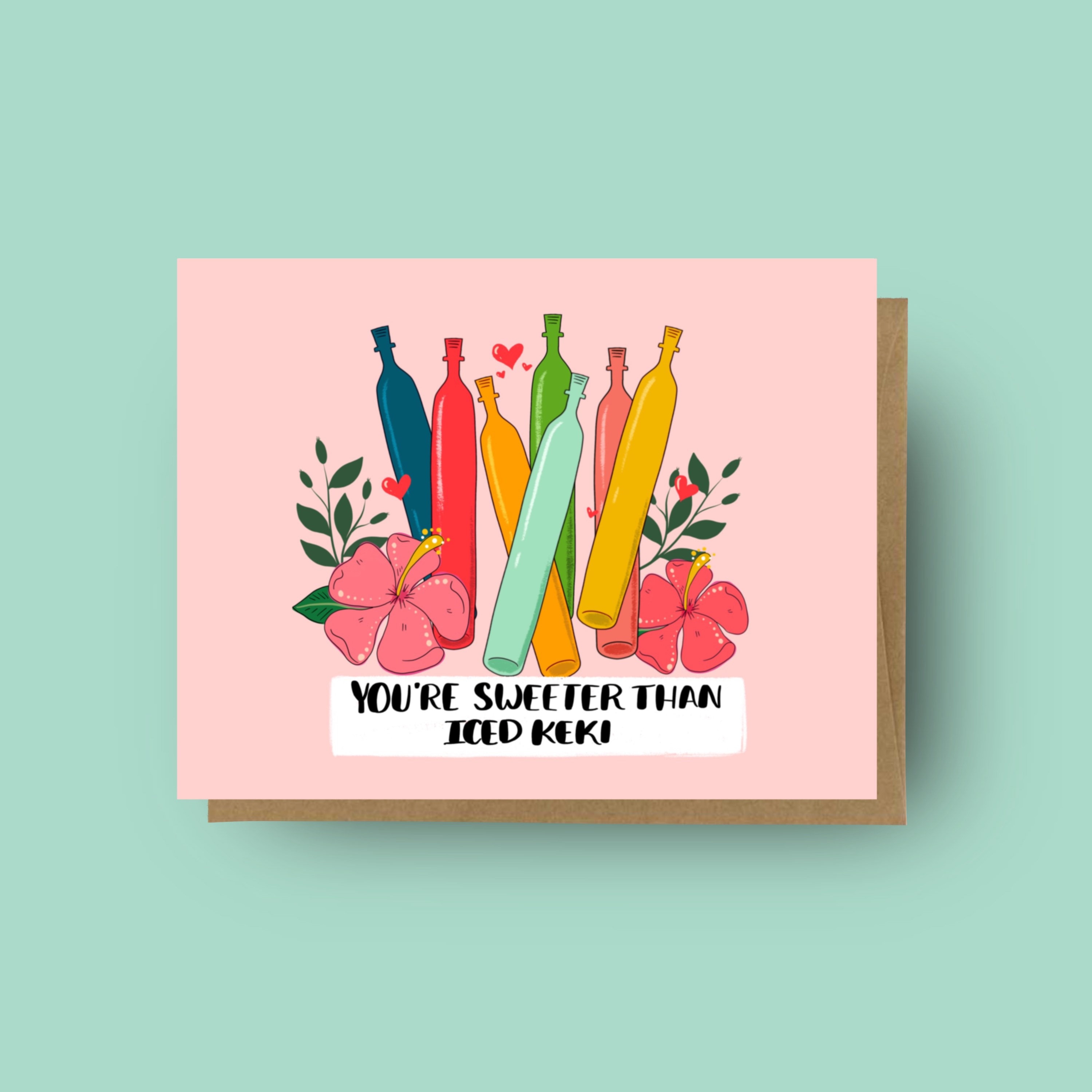 Ice Keki Card Saipan Card My Love for You is Deeper Than the | Etsy