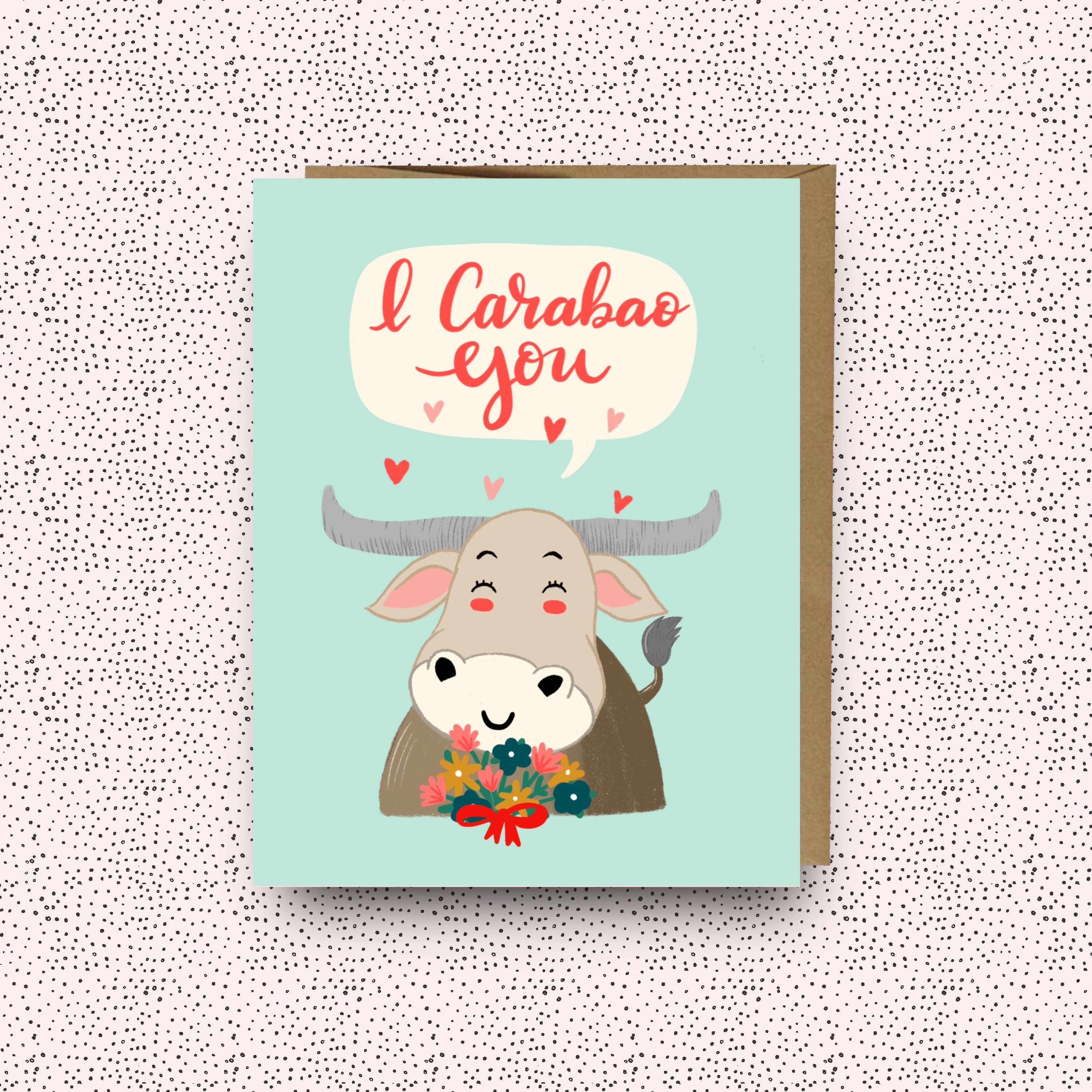 I Carabao You Cards Chamorro Cards Guam Greeting Cards | Etsy