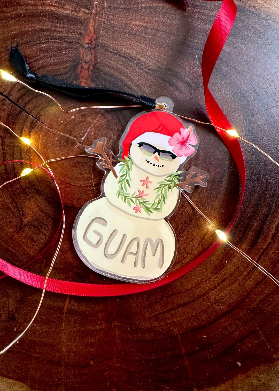 PREORDER Guam Christmas Sandman Ornament, Guam Christmas Ornament - Etsy