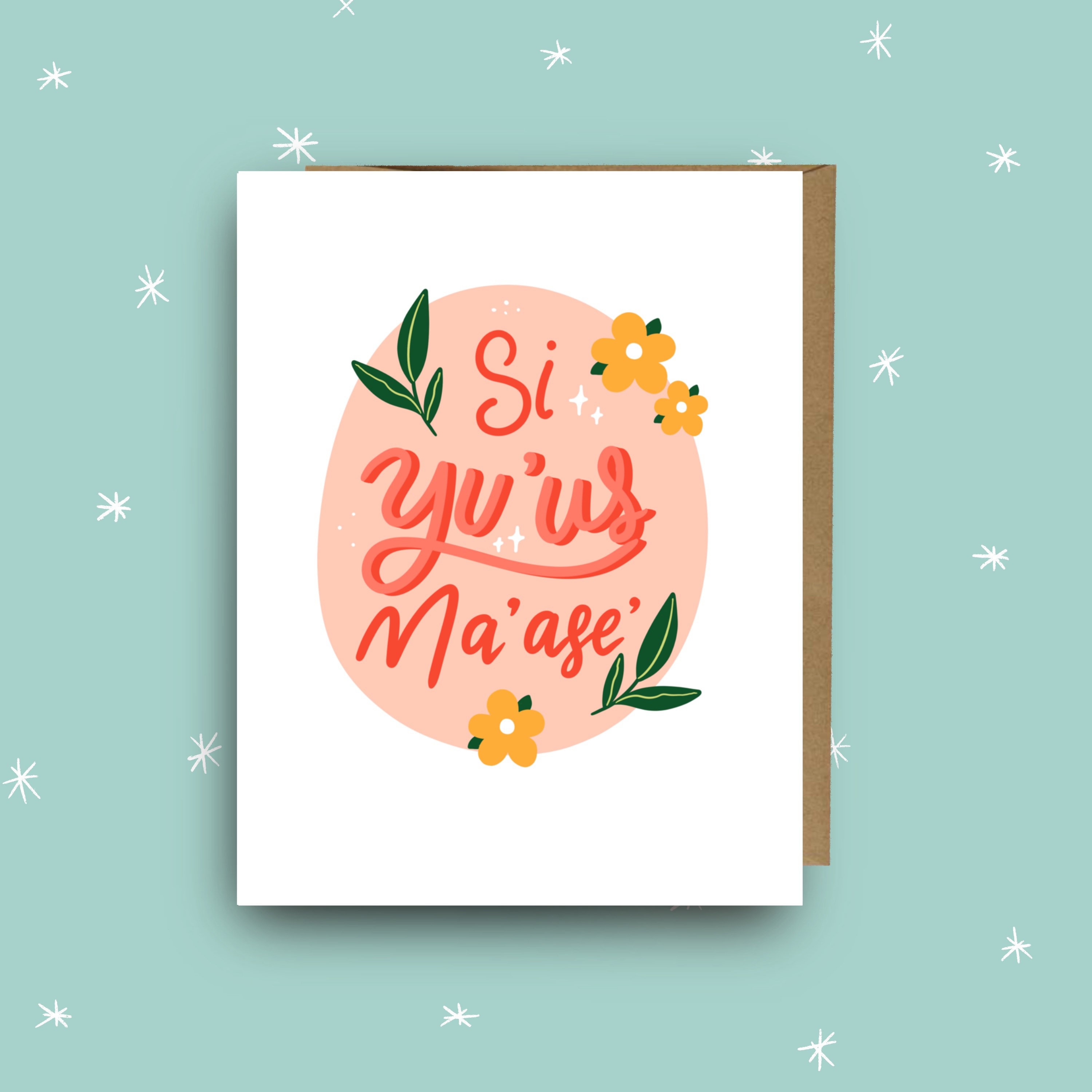 Si Yuus Maase Cards Chamorro Cards Guam Greeting Cards | Etsy