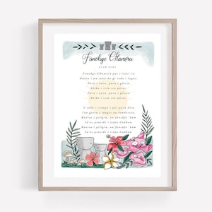 Inifresi and Fanohge Chamoru, Art Print, Guam Art Print, Guam Print ...