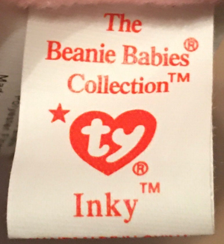 Inky the Octopus 1994 Ty Beanie Baby Style 4028 PVC Pellets Ontario ...