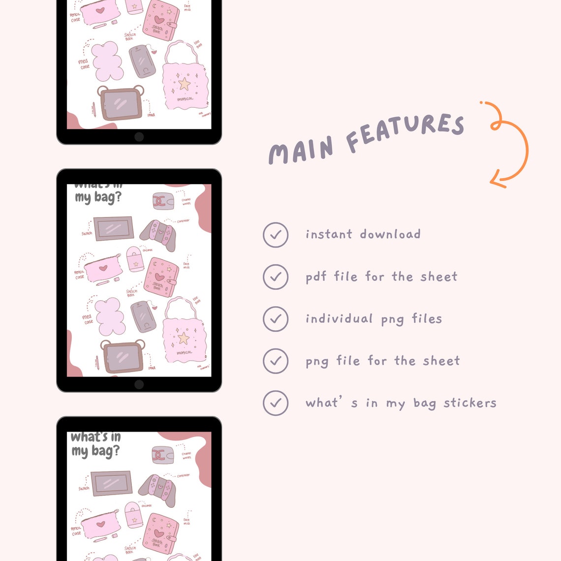 Cute Stickers | Cute Goodnotes Stickers | Journal Stickers | PNG ...